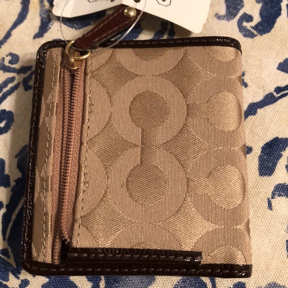 Coach | Accessories | Coach Madison Op Art Mini Skinny Bifold Wallet ...